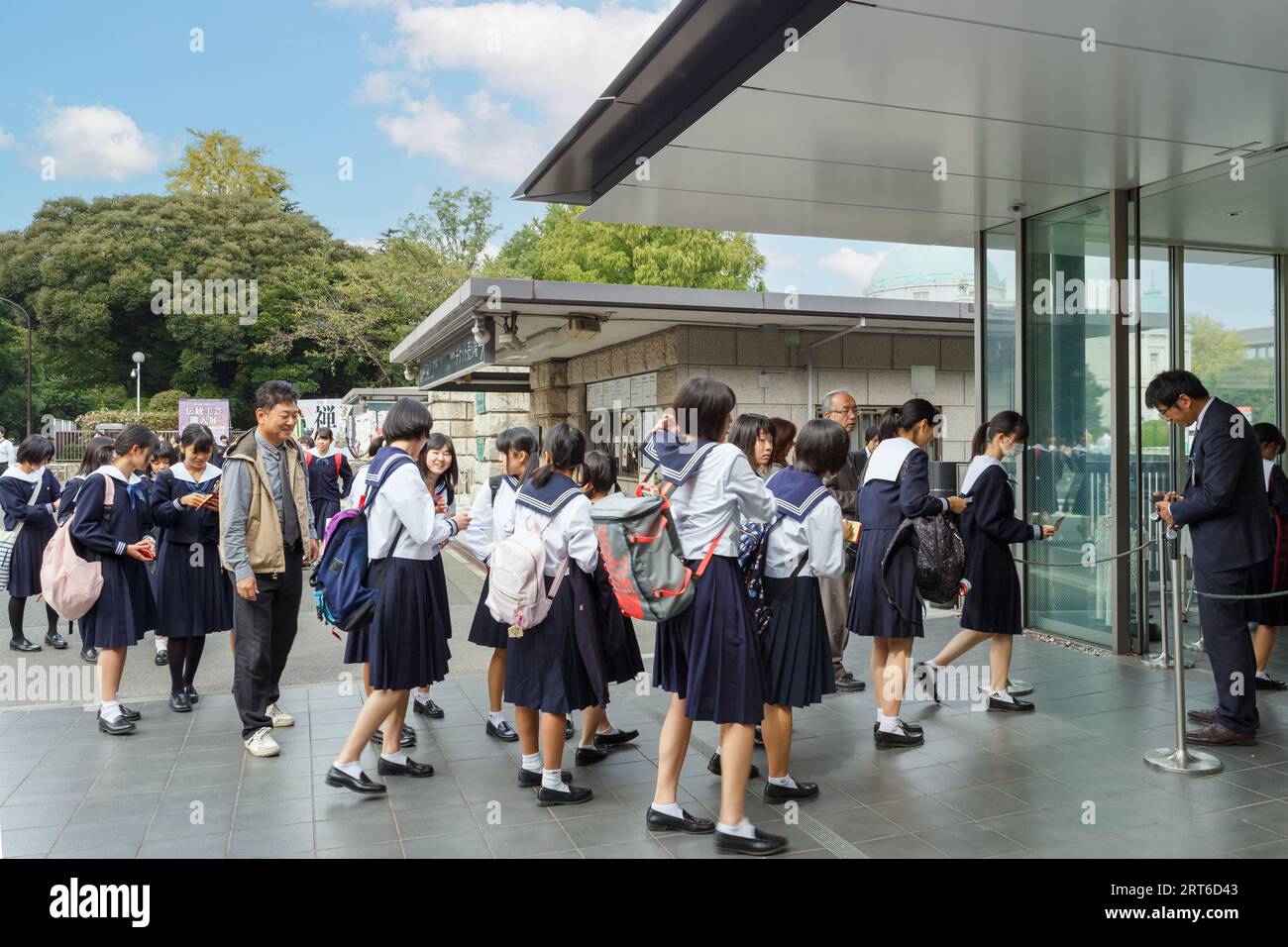 Tokyo, Japan. September 8, 2023 : Japanese Highschool girl students ...