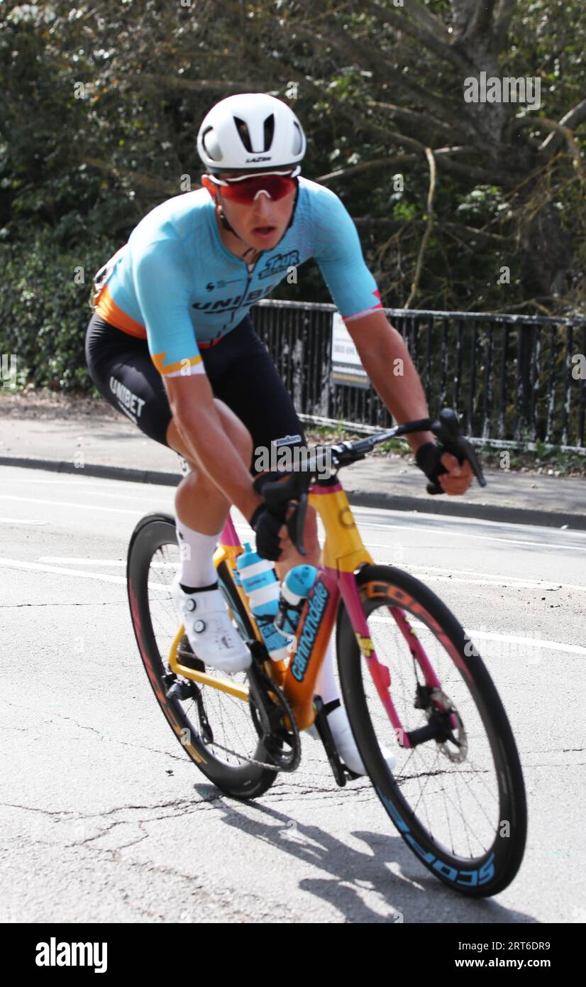 Abram Stockman of TDT-Unibet Cycling Team during Tour of Britain 2023 ...