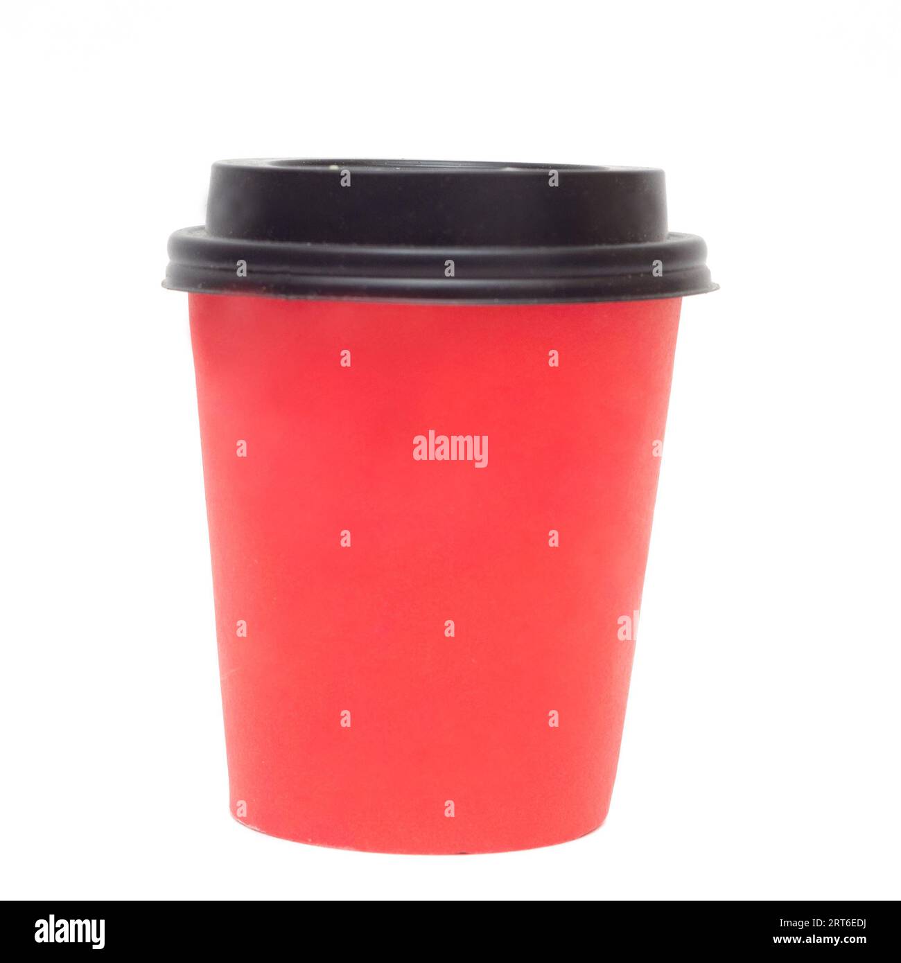 Red reusable coffee cup isolated on white background Stock Photo - Alamy