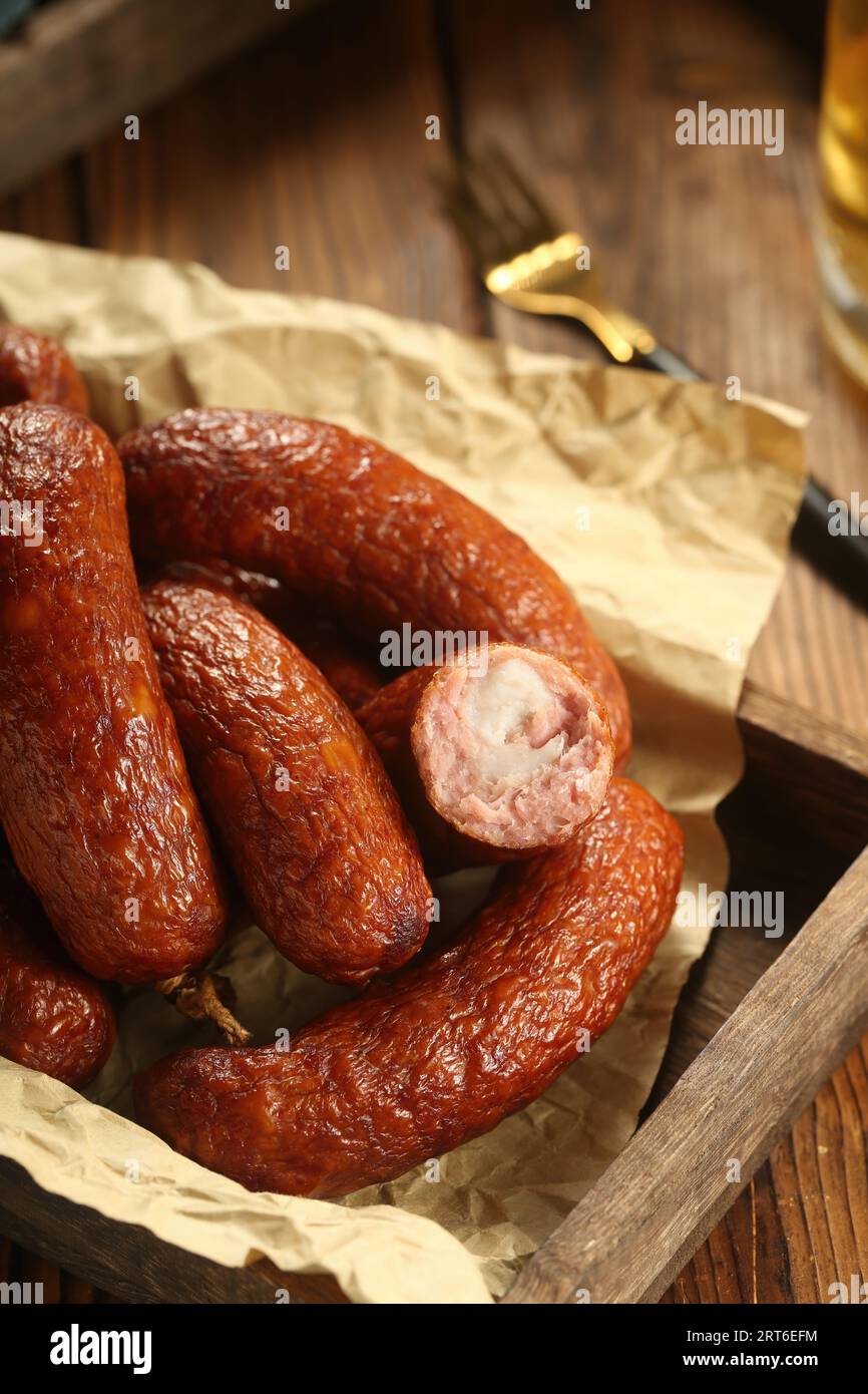 Asia sausages food photos, look like polony with with a particularly ...