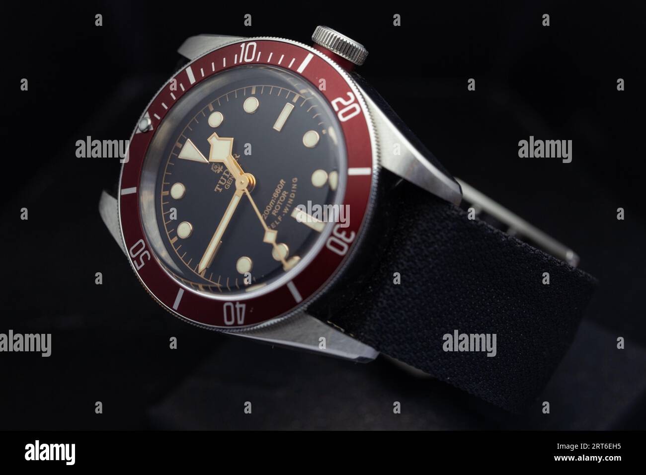 Tudor Black Bay Red Stock Photo - Alamy