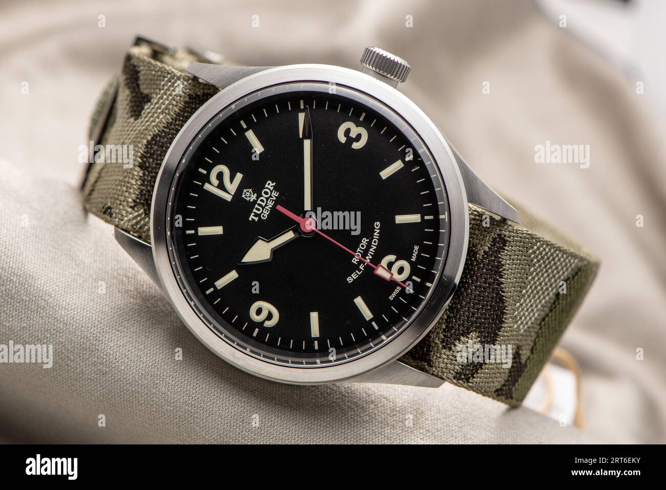 Tudor Ranger on camo strap Stock Photo - Alamy