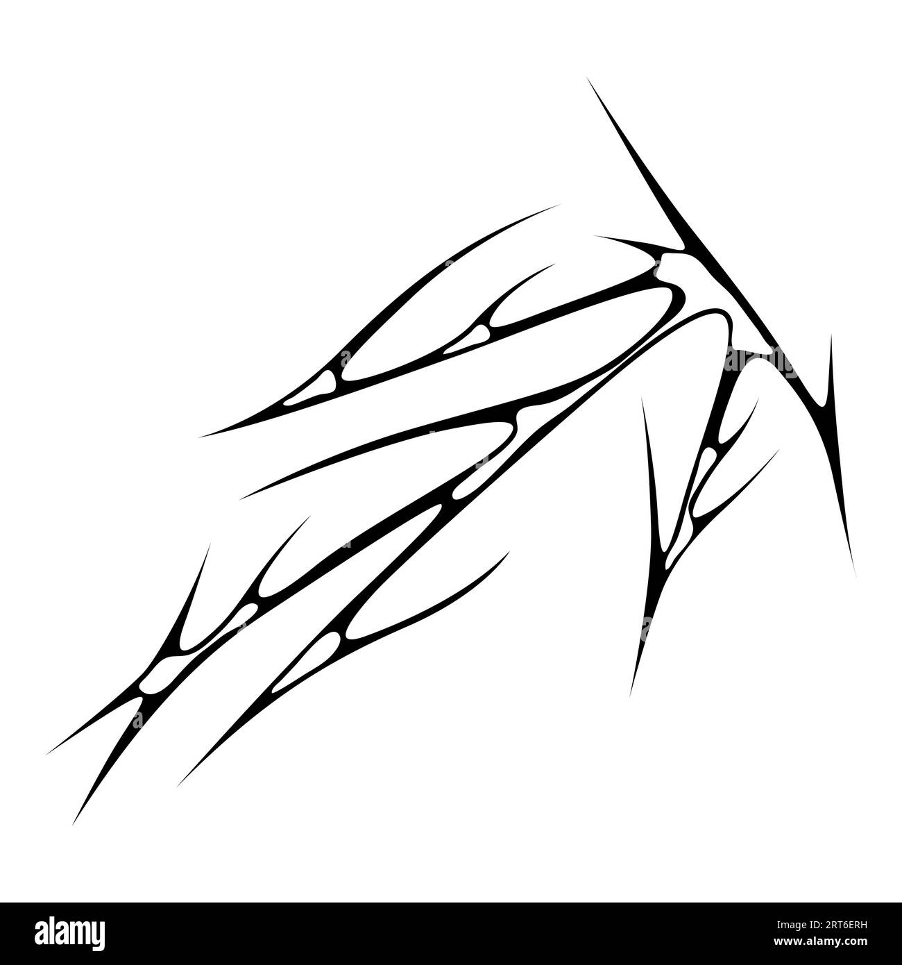 Cyber sigilism design. Neo tribal gothic style tattoo Stock Vector ...