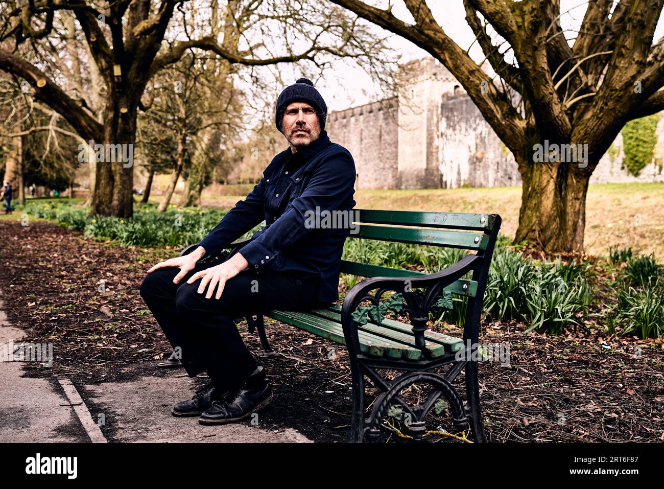 Gruff Rhys photographed in Cardiff in 2018 Stock Photo - Alamy