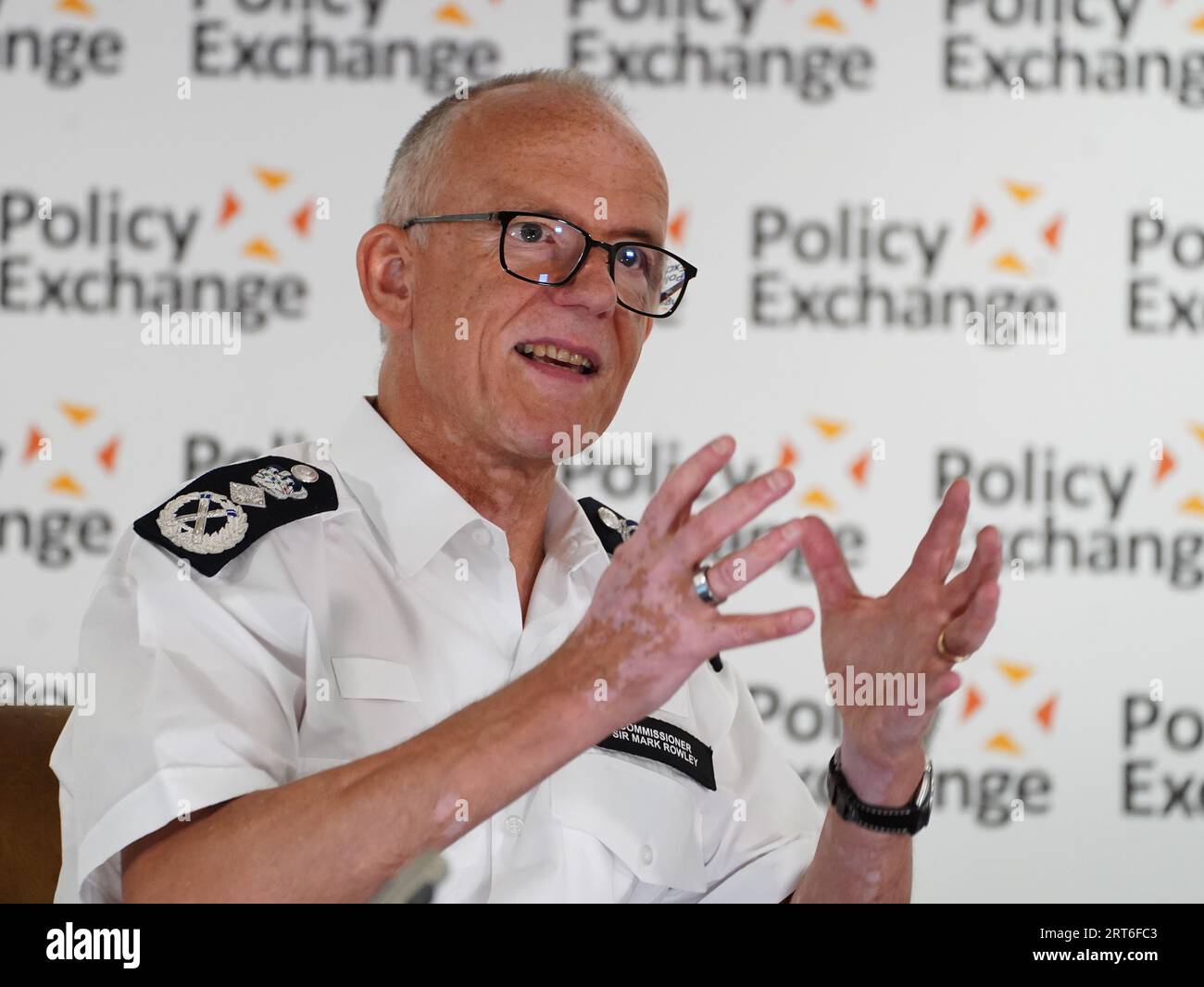 Metropolitan Police Commissioner Sir Mark Rowley in conversation with ...