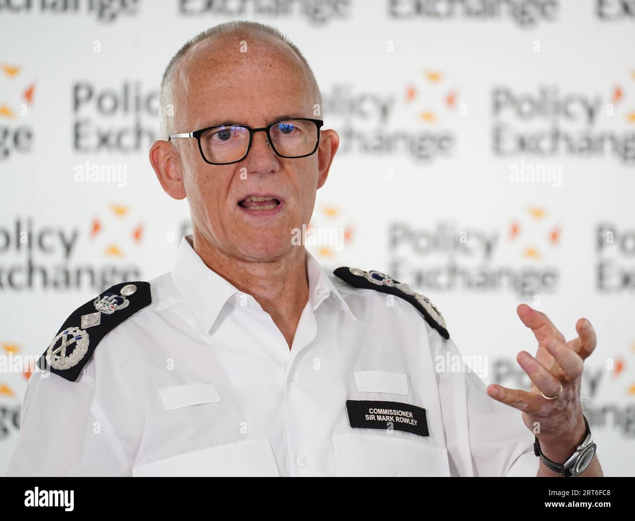 Metropolitan Police Commissioner Sir Mark Rowley in conversation with ...