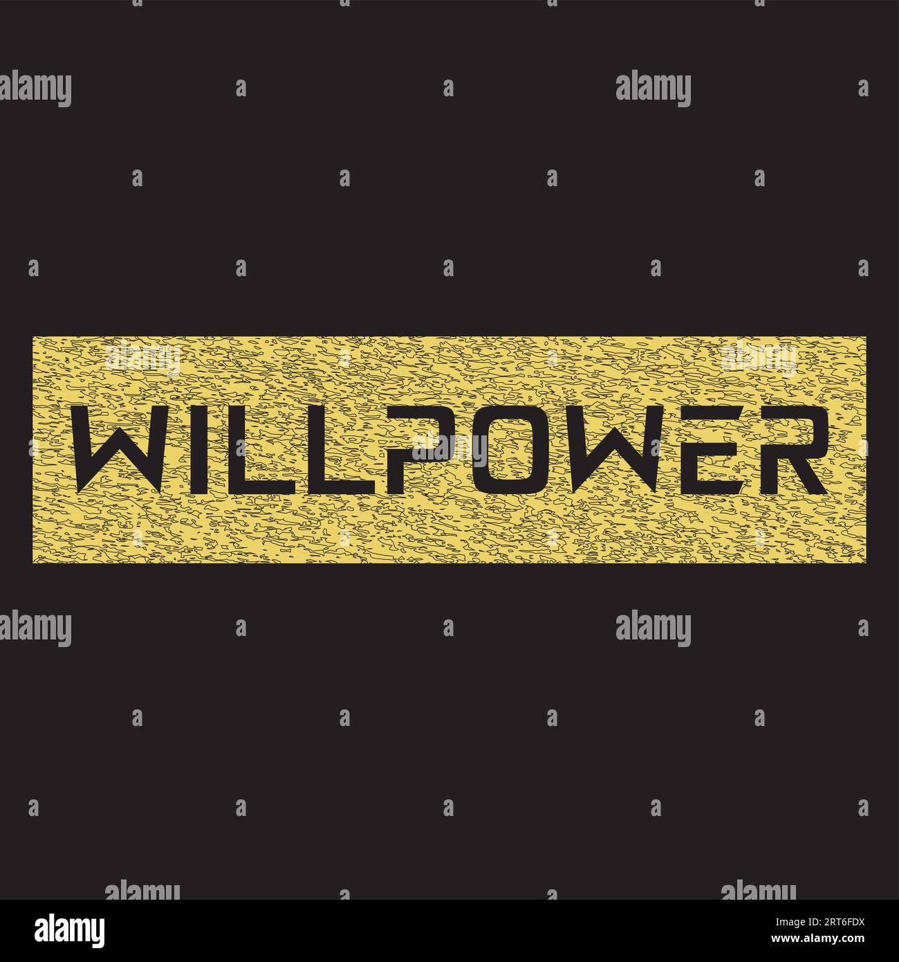 Willpower lettering text effect typography dark t shirt design Stock ...