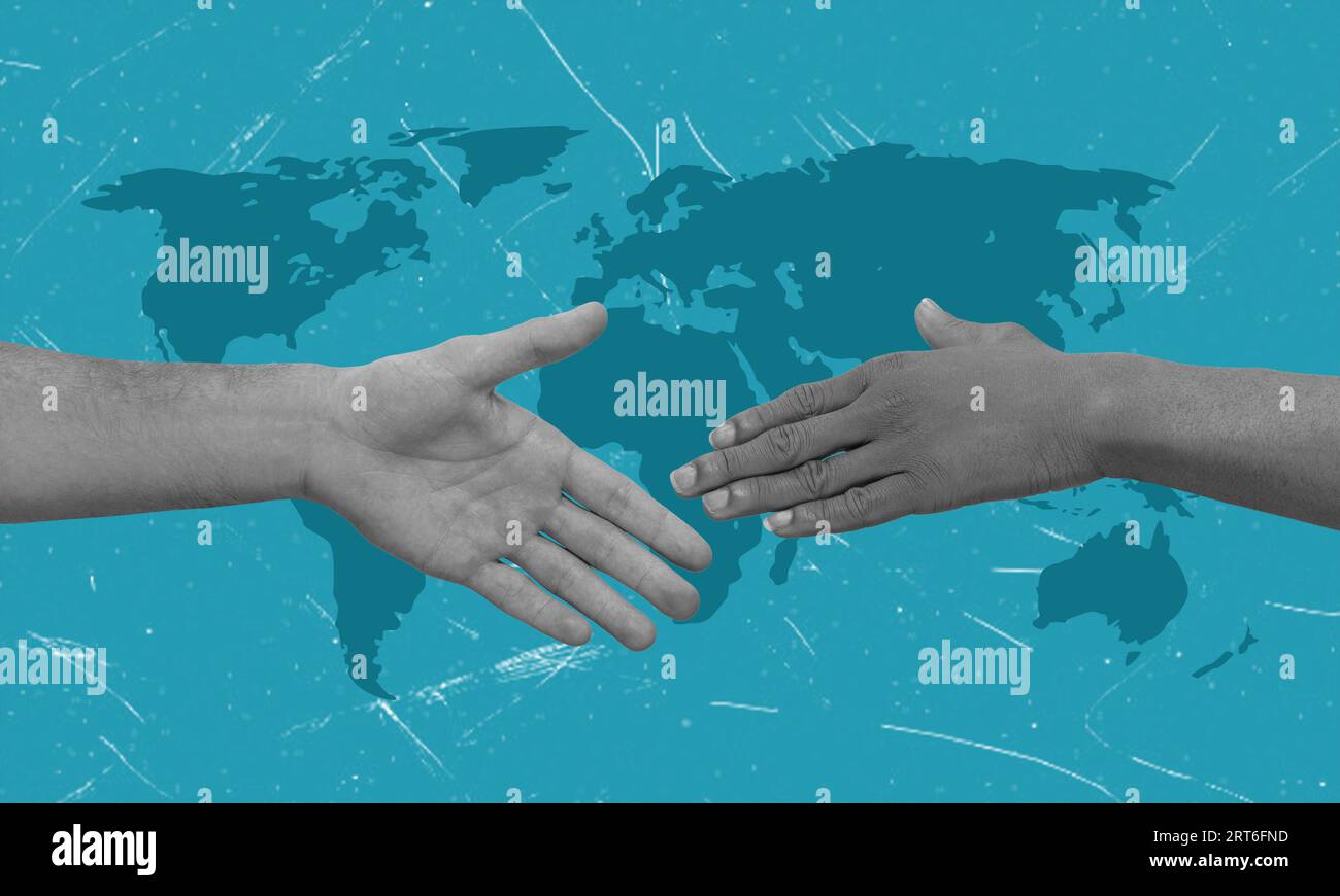Collage of handshake hi-res stock photography and images - Alamy