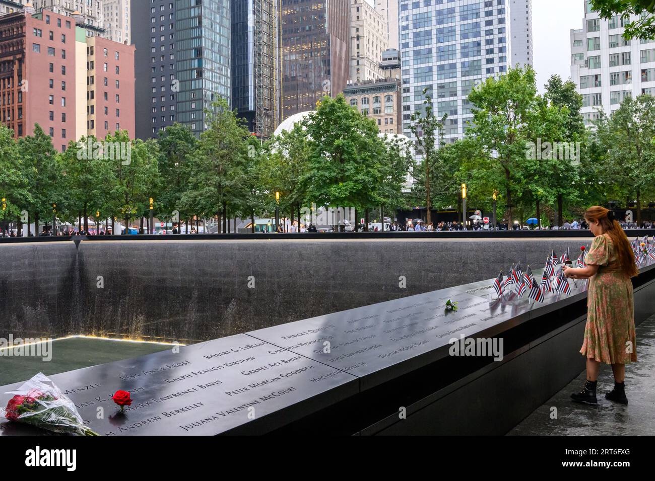 New York, USA. 11th Sep, 2023. Flowers are seen at the National ...