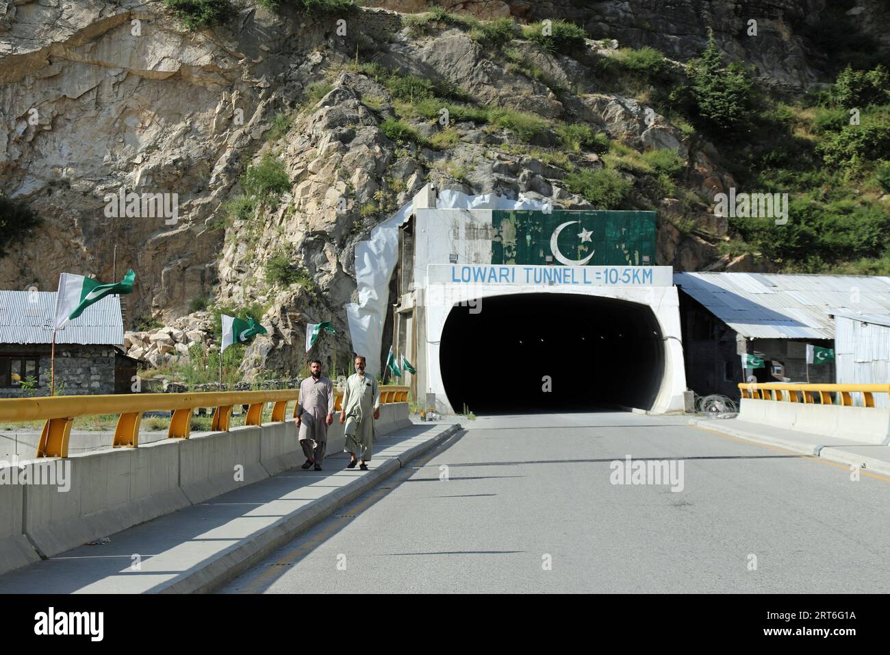 Lowari Tunnel on the Dir to Chitral road in northern Pakistan Stock ...