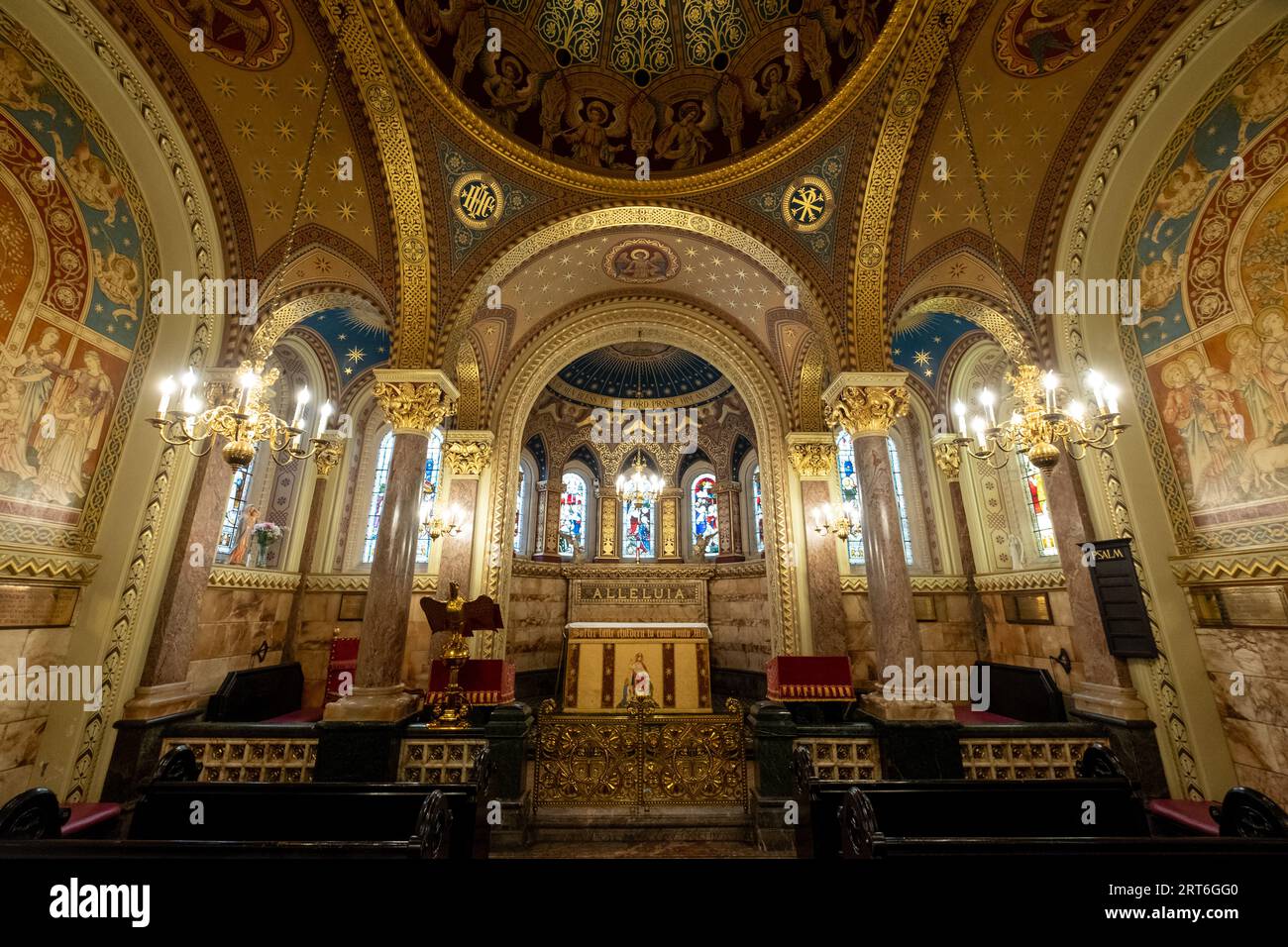 Ornate interior of St Christopher's Chapel at Great Ormond Street ...