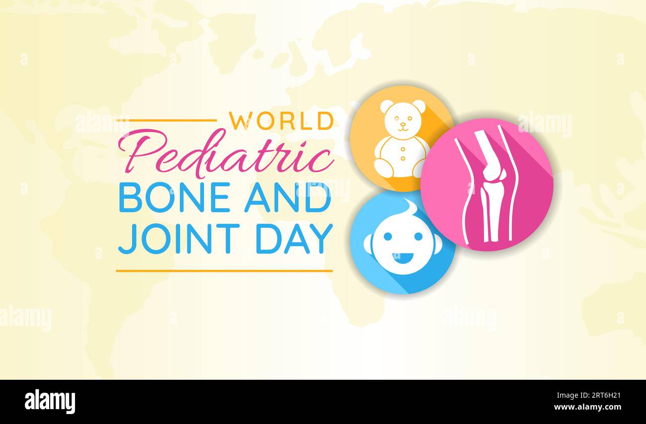 World Pediatric Bone and Joint Day Background Illustration Banner Stock ...