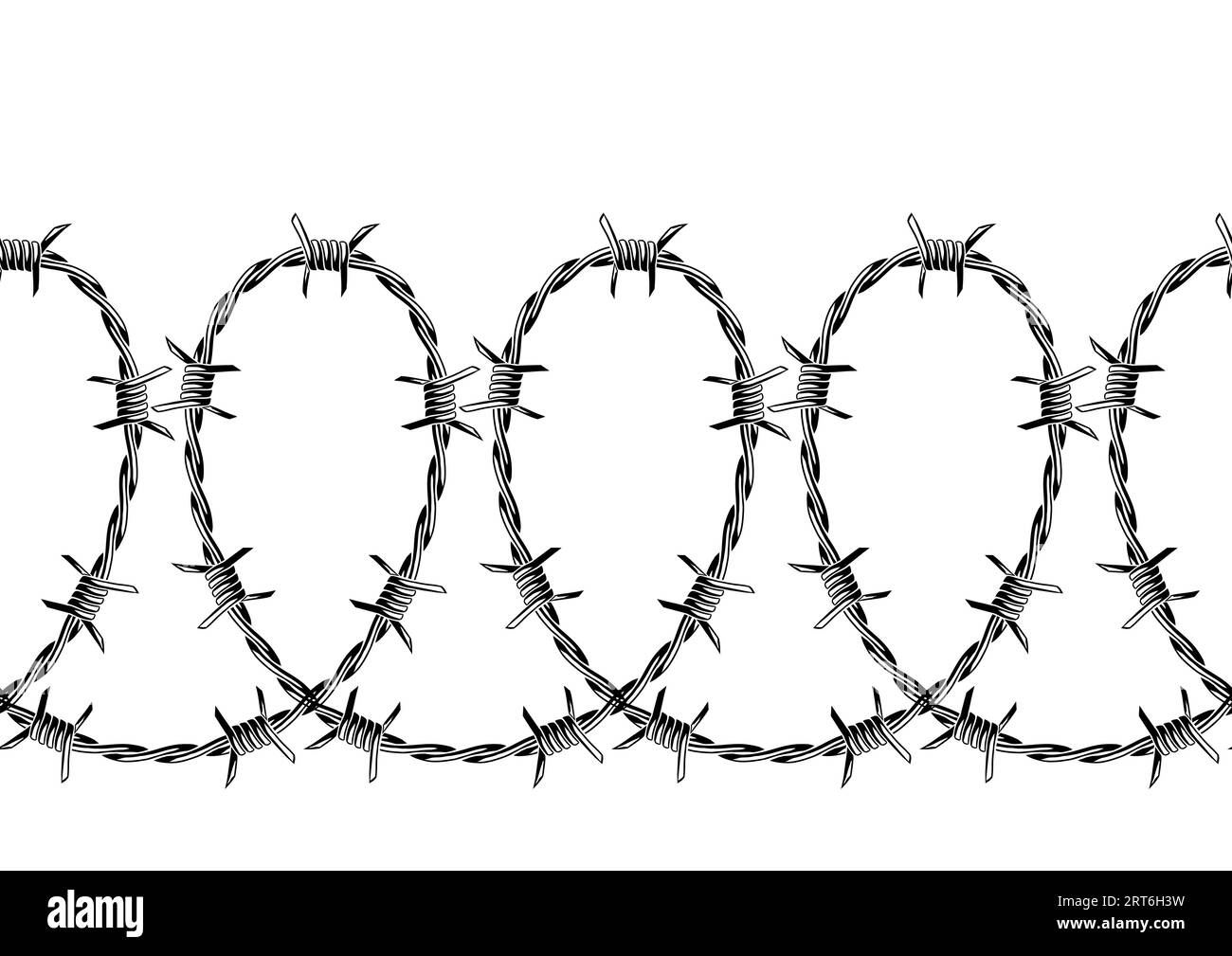 Rusty barbed wire Stock Vector Images - Alamy