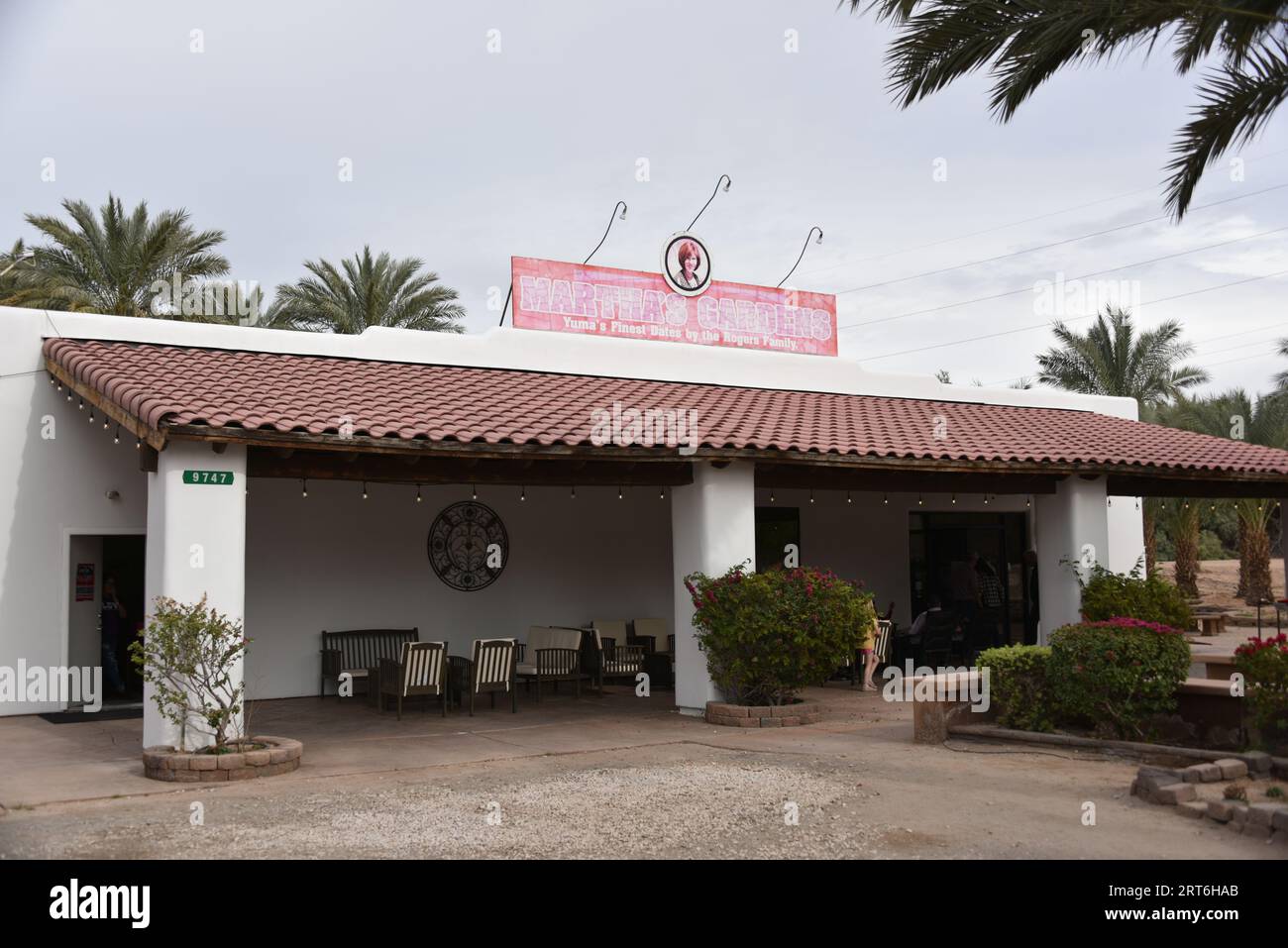 Yuma, AZ USA. 3/14/2023. Martha’s Gardens Medjool Date Farm was founded ...