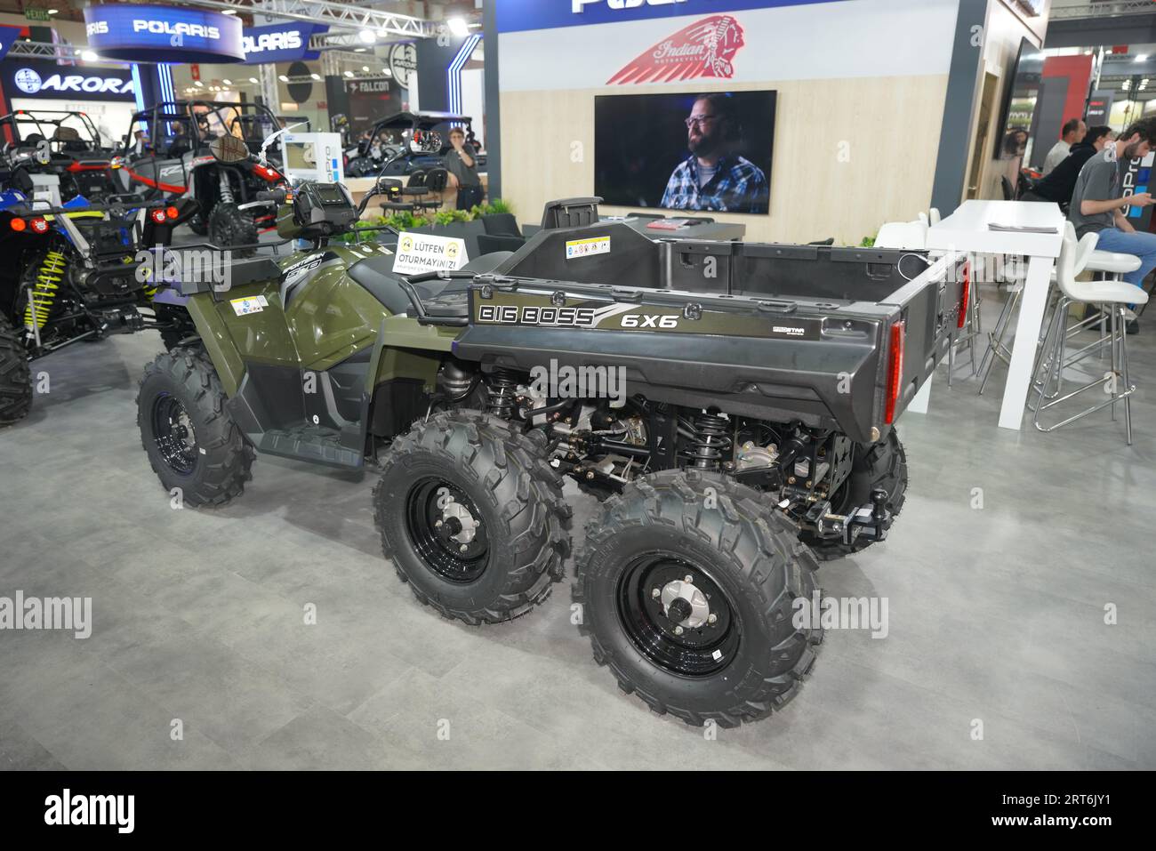 ISTANBUL, TURKIYE - APRIL 29, 2023: Polaris Sportsman 6×6 570 EPS ATV ...