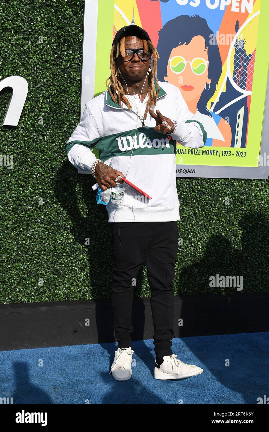 New York, USA. 10th Sep, 2023. Lil Wayne arrives at the Men's Singles ...