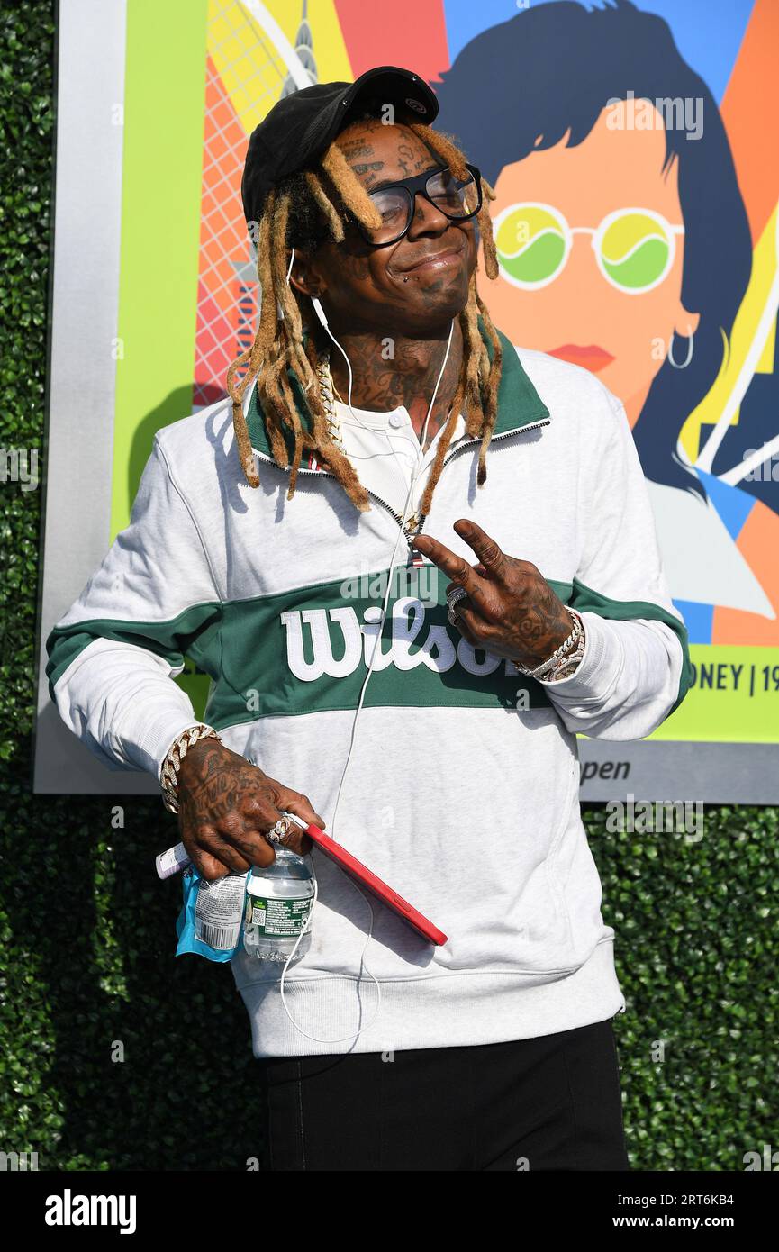 New York, USA. 10th Sep, 2023. Lil Wayne arrives at the Men's Singles ...