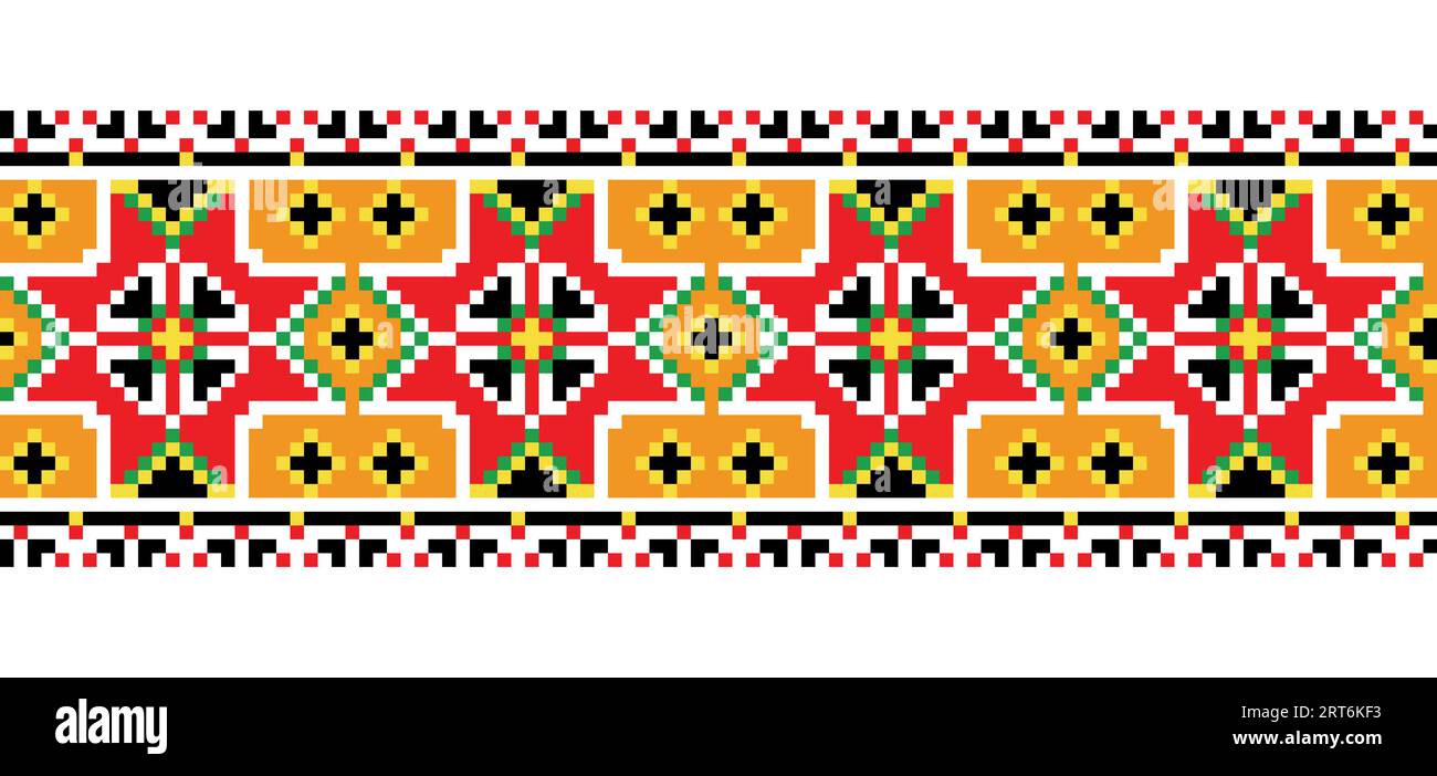 Ukrainian embroidery pattern for textile, fabric, cloth. Vector ...