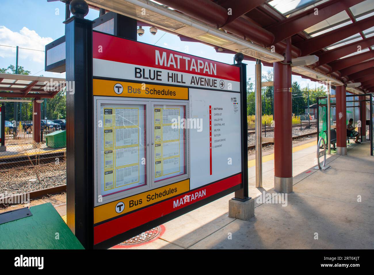 Boston MBTA Red Line Extension Ashmont - Mattapan Line platform at ...