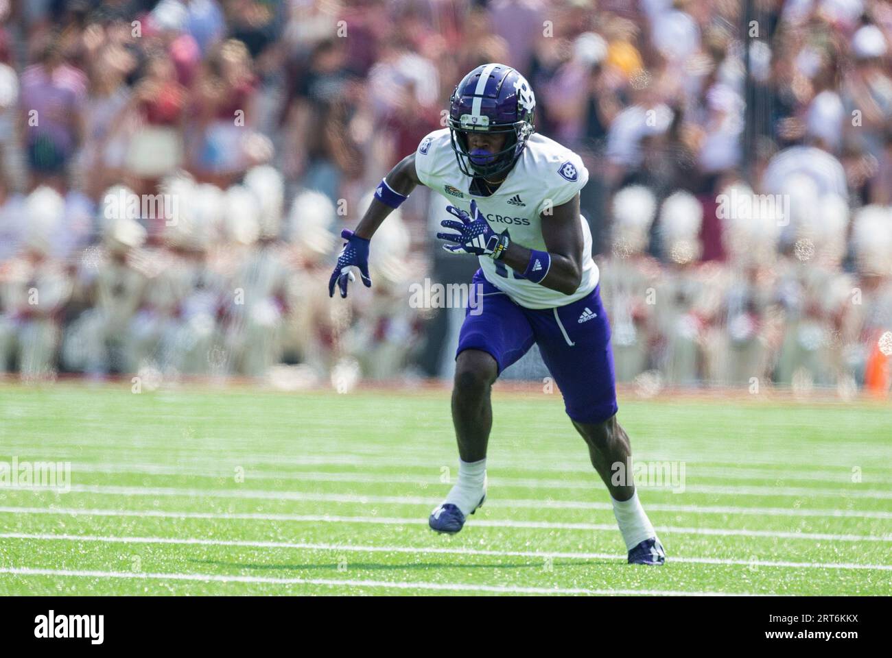 CHESTNUT HILL, MA - SEPTEMBER 09: Holy Cross Crusaders wide receiver ...