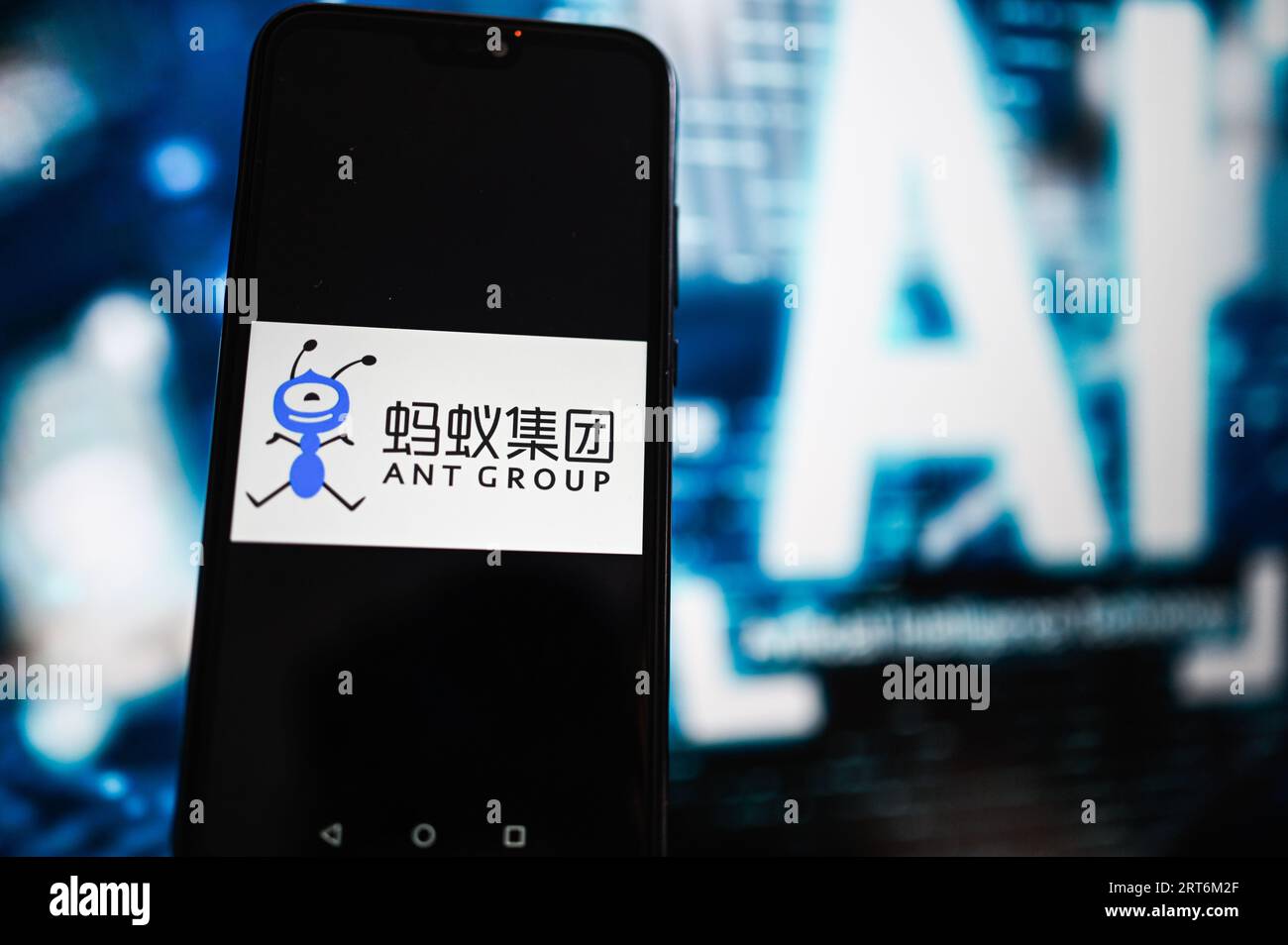 Poland. 11th Sep, 2023. In this photo illustration, an Ant Group logo ...