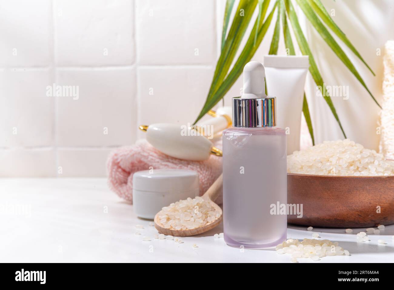 Rice Water Serum. Natural organic rice cosmetics. Fermented beauty care ...