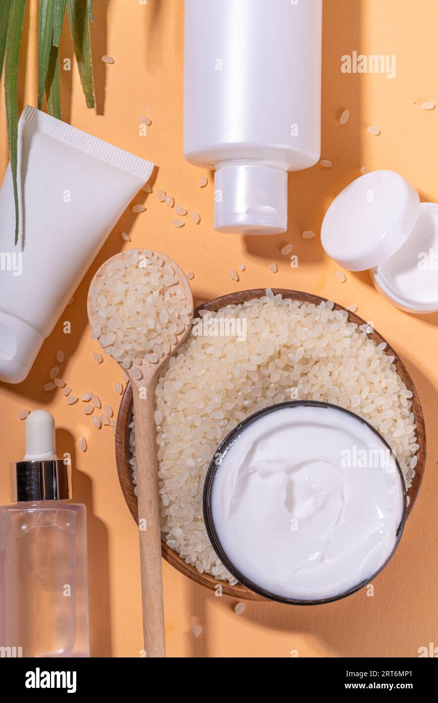 Rice Water organic cosmetics, beauty skin care. Natural fermented rice ...