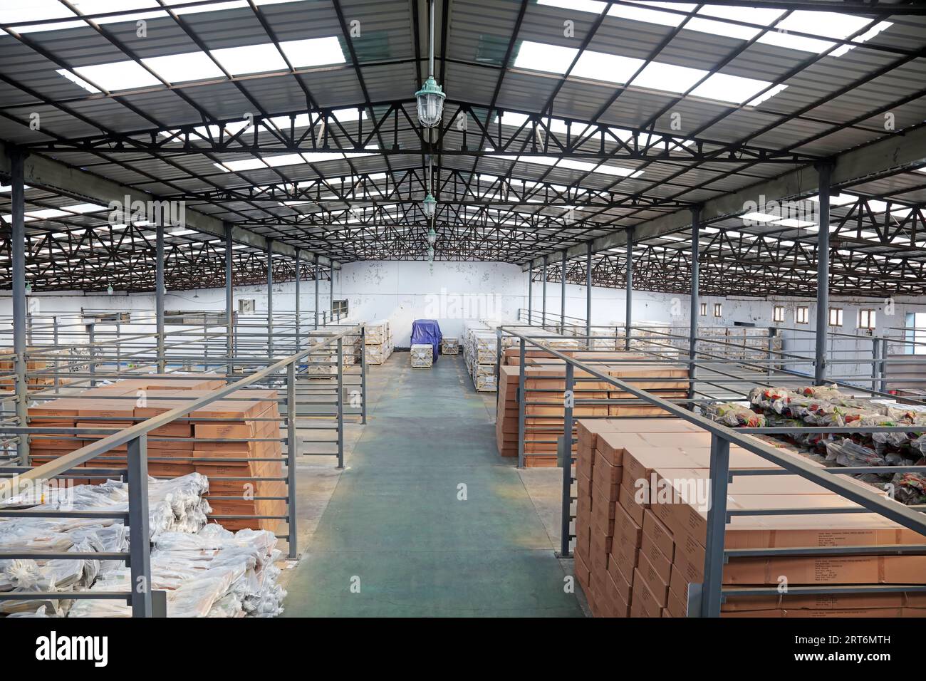 Industrial warehouse in a factory Stock Photo - Alamy