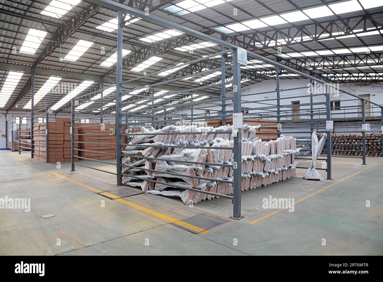 Industrial warehouse in a factory Stock Photo - Alamy