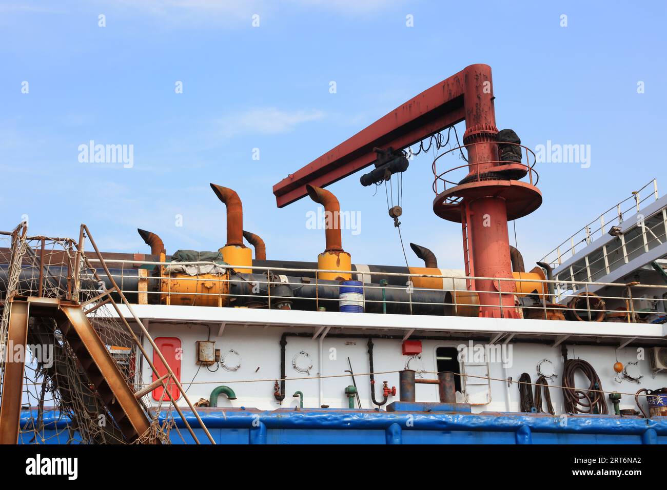 Large vessel exhaust pipe Stock Photo - Alamy