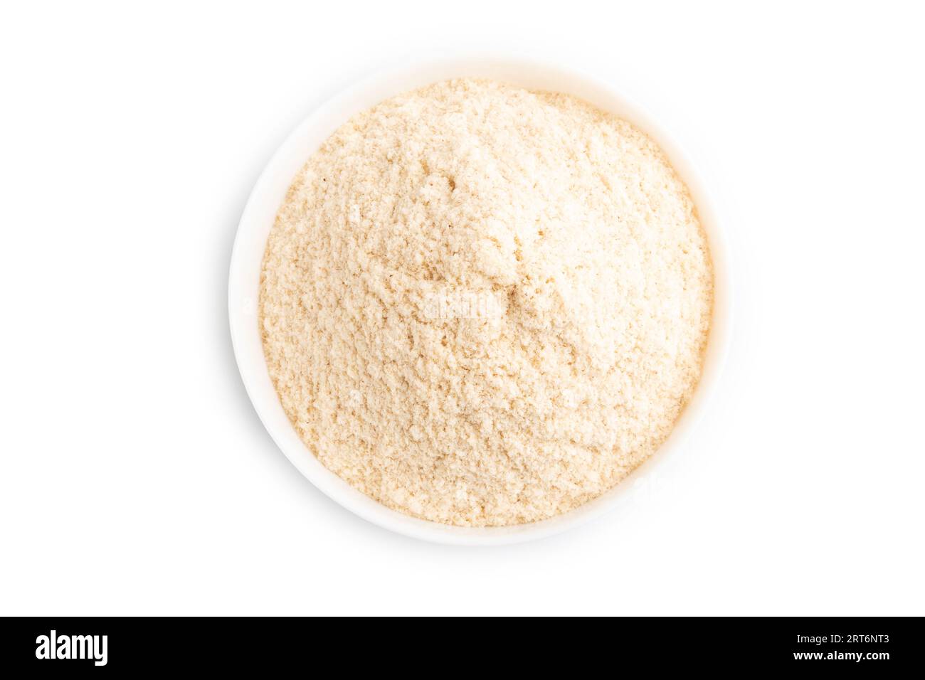 Powdered milk and buckwheat baby food mix, infant formula isolated on ...