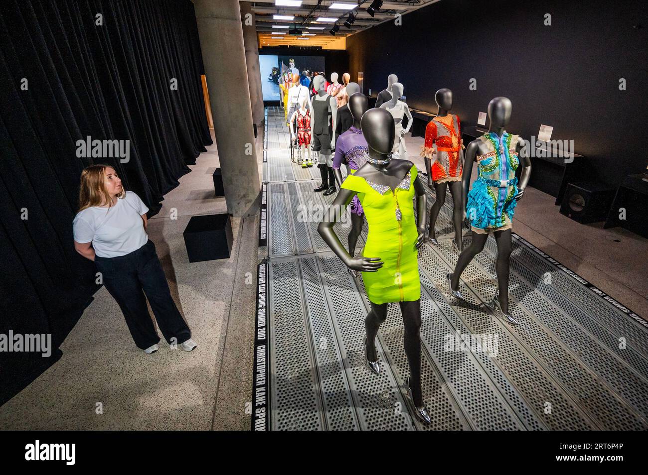 London, UK. 11th Sep, 2023. A simulated catwalk from NEWGEN designers ...