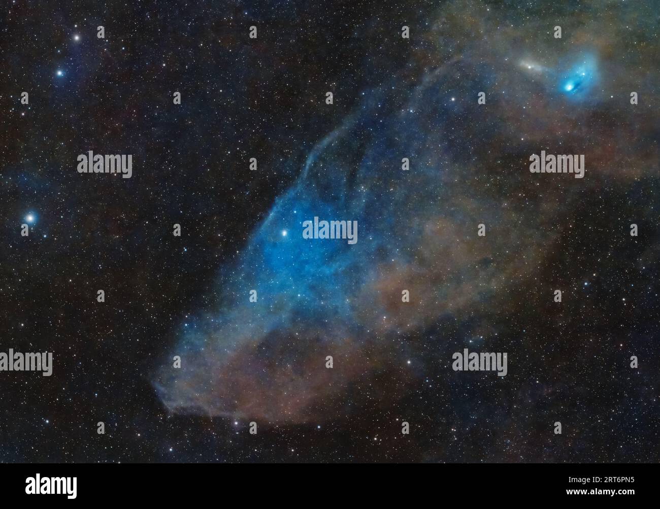 Behold the ethereal beauty of the Blue Horse Head Nebula, a celestial ...