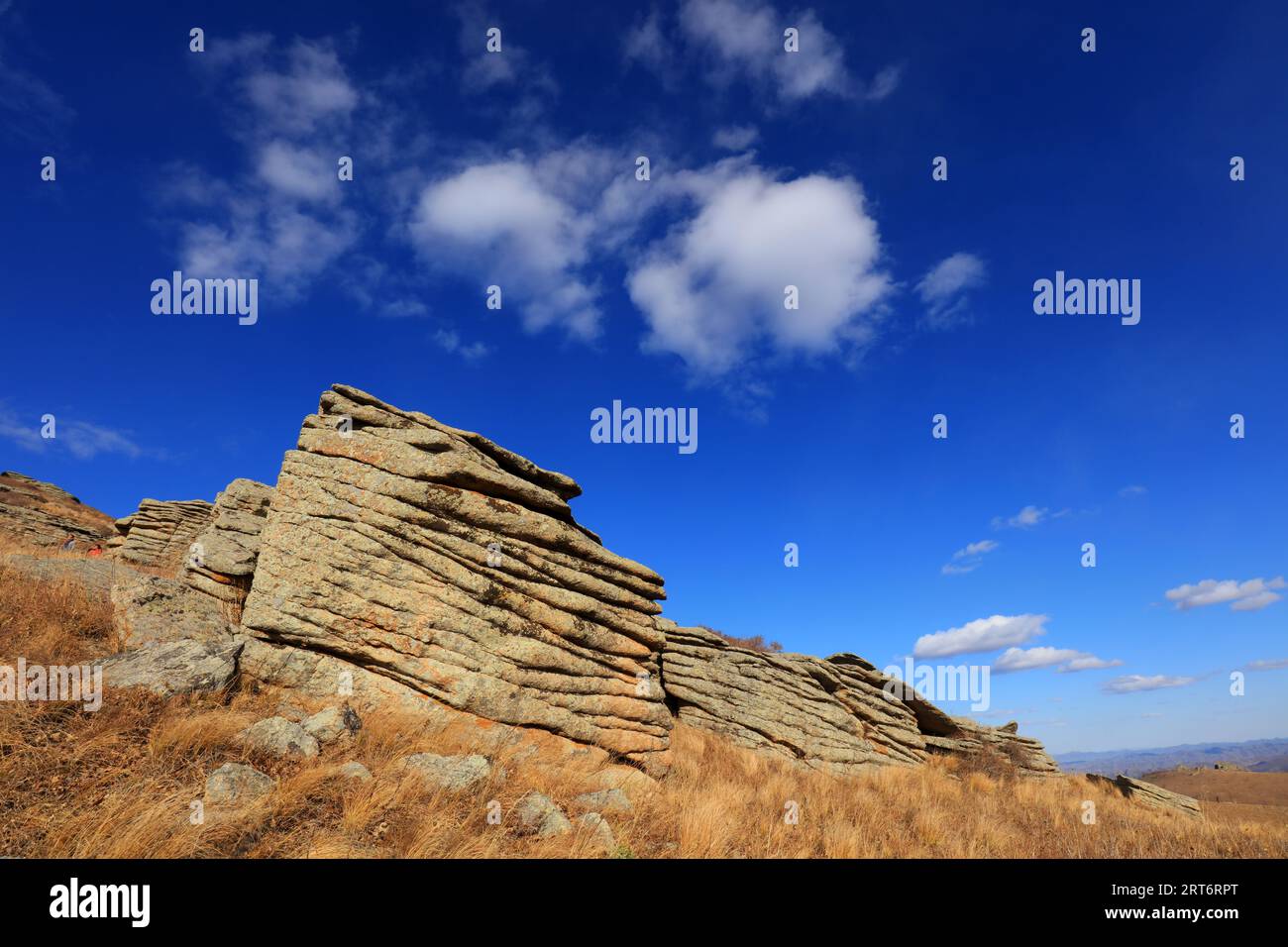 Landscape of ashhatu Stone Forest in Keshiketeng World Geopark, Inner ...