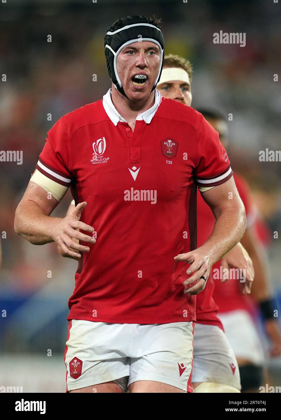 Wales' Adam Beard during the 2023 Rugby World Cup Pool C match at the ...
