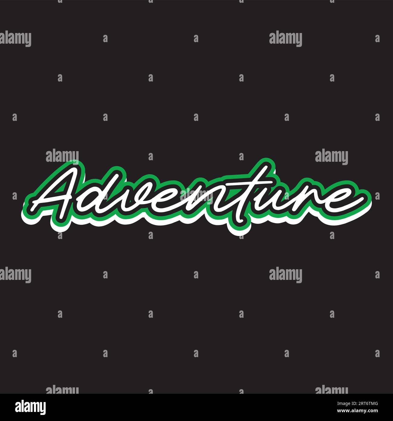 Adventure lettering text effect typography dark t shirt design Stock ...