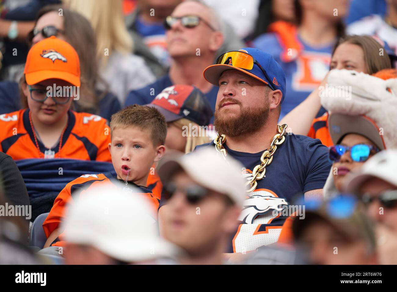 Denver Broncos fans attend an NFL regular season game between the Las ...