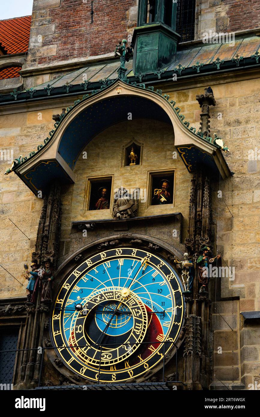 Apostle figures on medieval Prague astronomical clock or Prajue Orloj ...