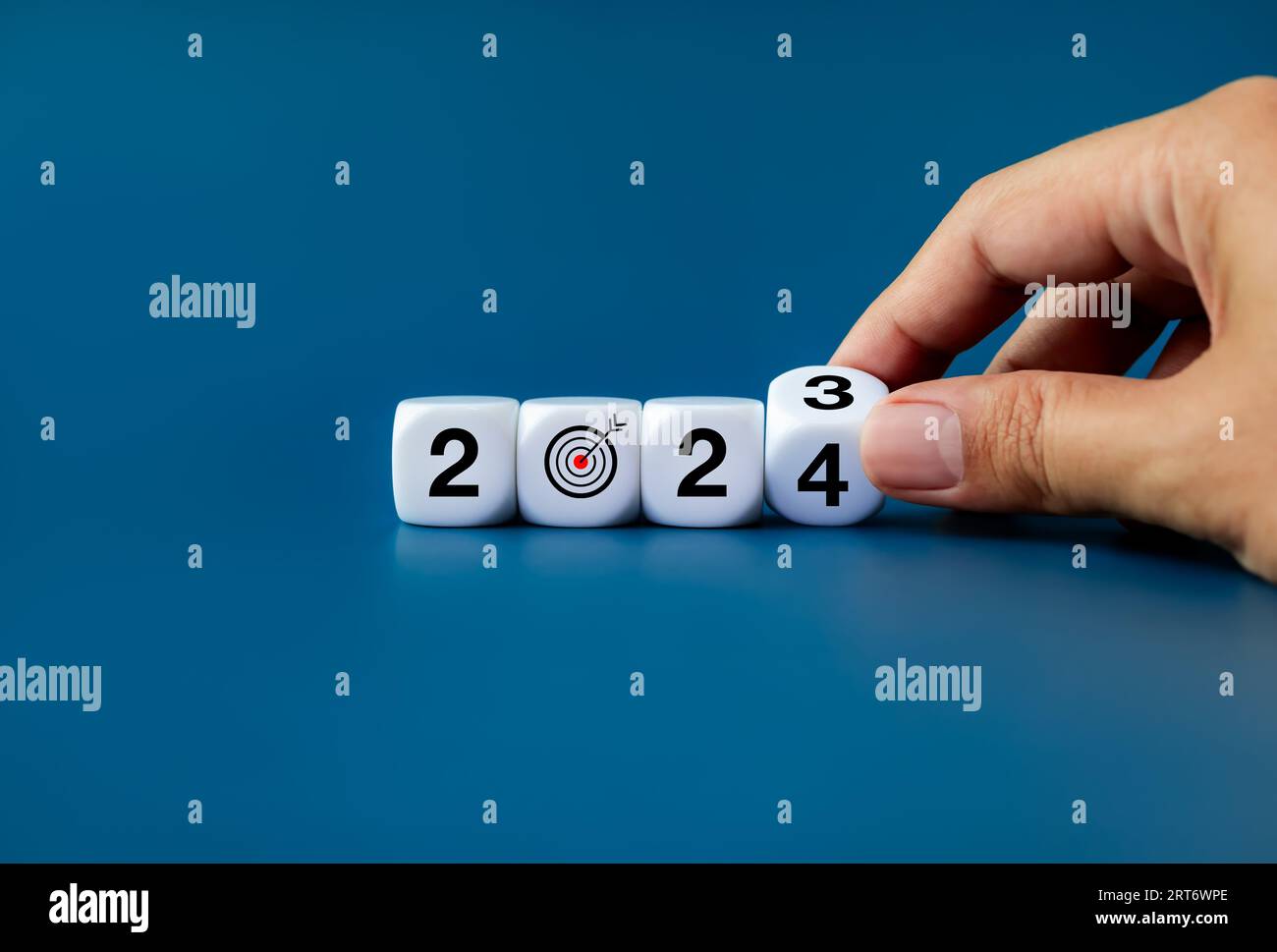 2024 New year business goal and trend concepts. End of 2023 to begin ...