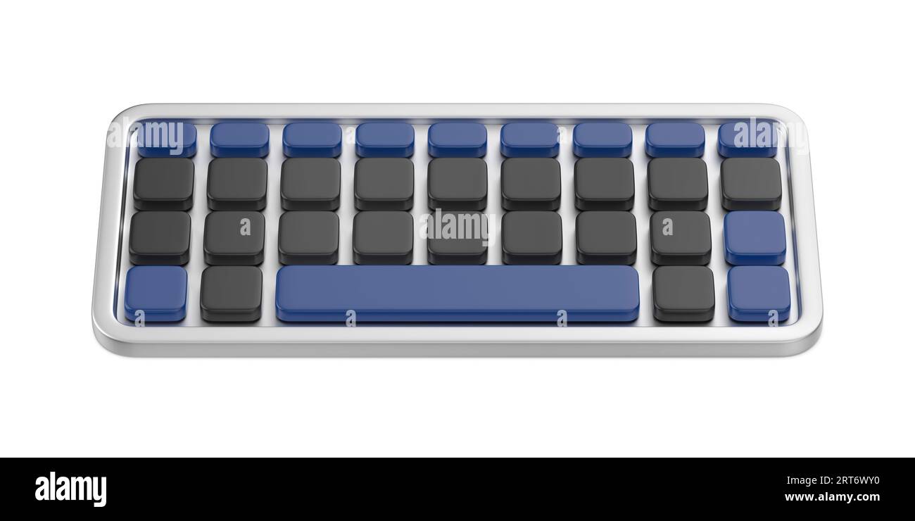 Simple wireless computer keyboard on white background Stock Photo - Alamy