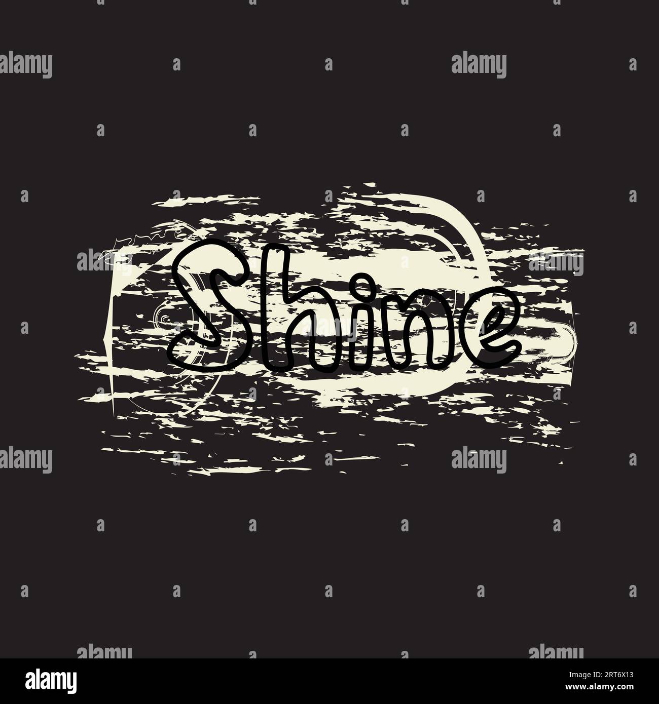 Shine lettering text effect typography dark t shirt design Stock Vector ...