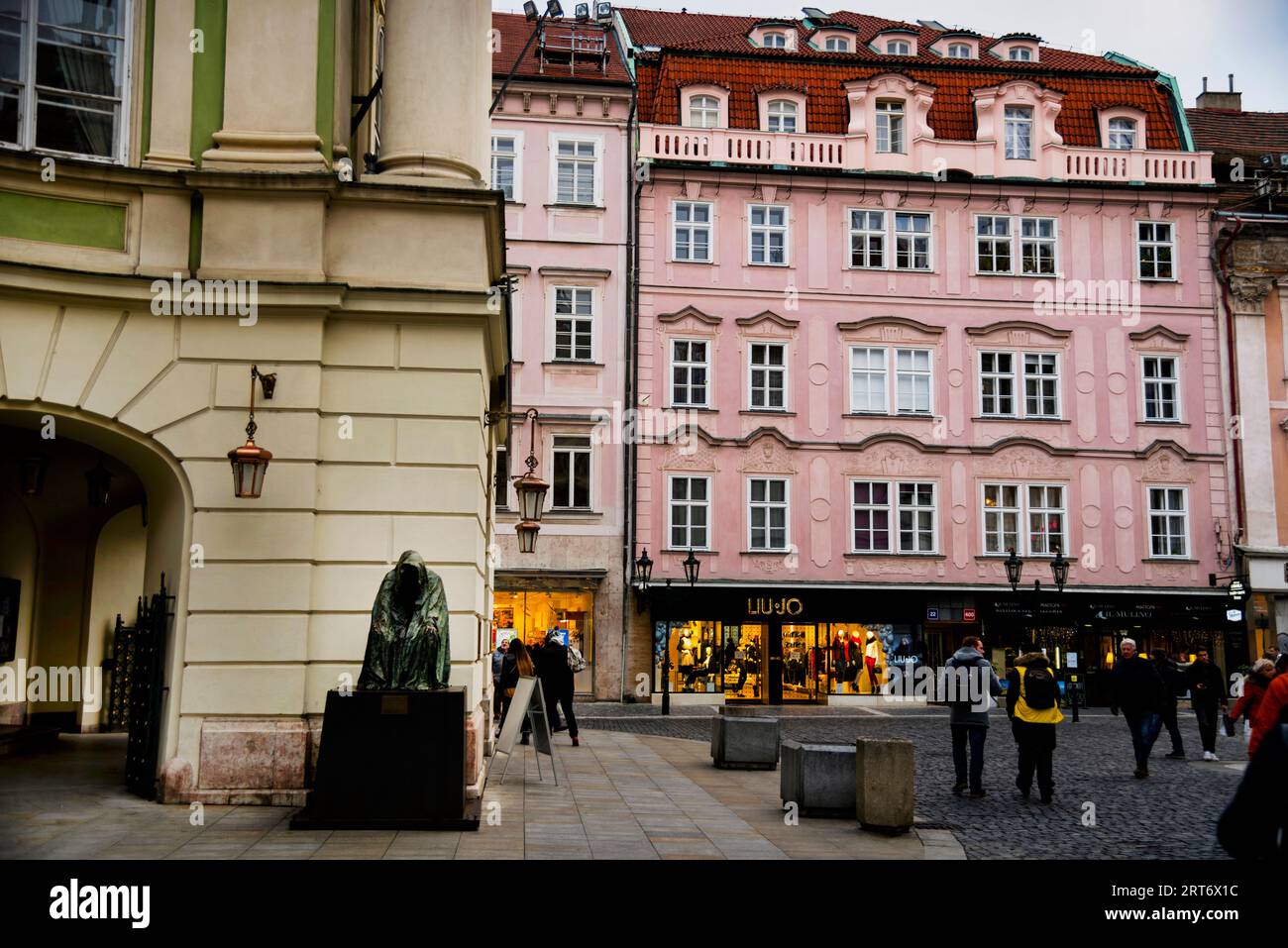 II commendatore or the Cloak of Conscience sculpture in Old Town Square ...