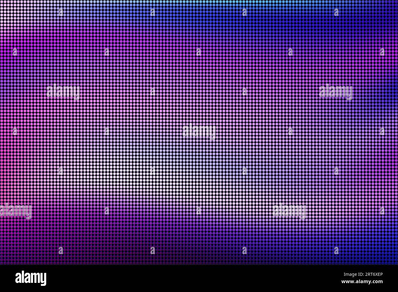 Purple LED screen macro texture with glowing circle pixels. Vector ...