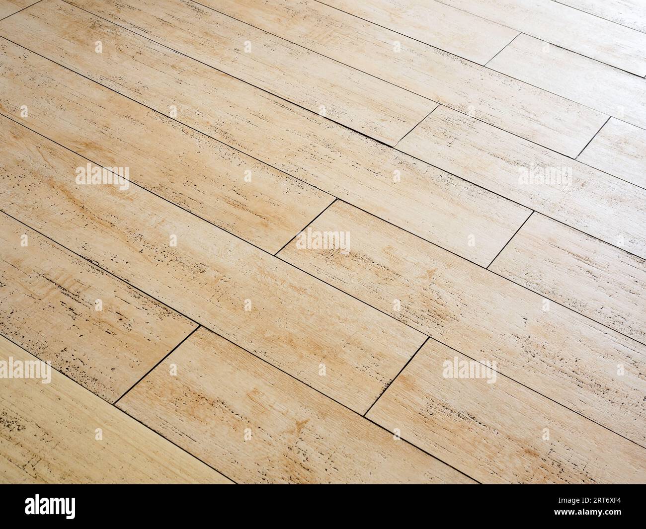 Brown wooden pavement floor design in the house, rubber tile, realistic ...