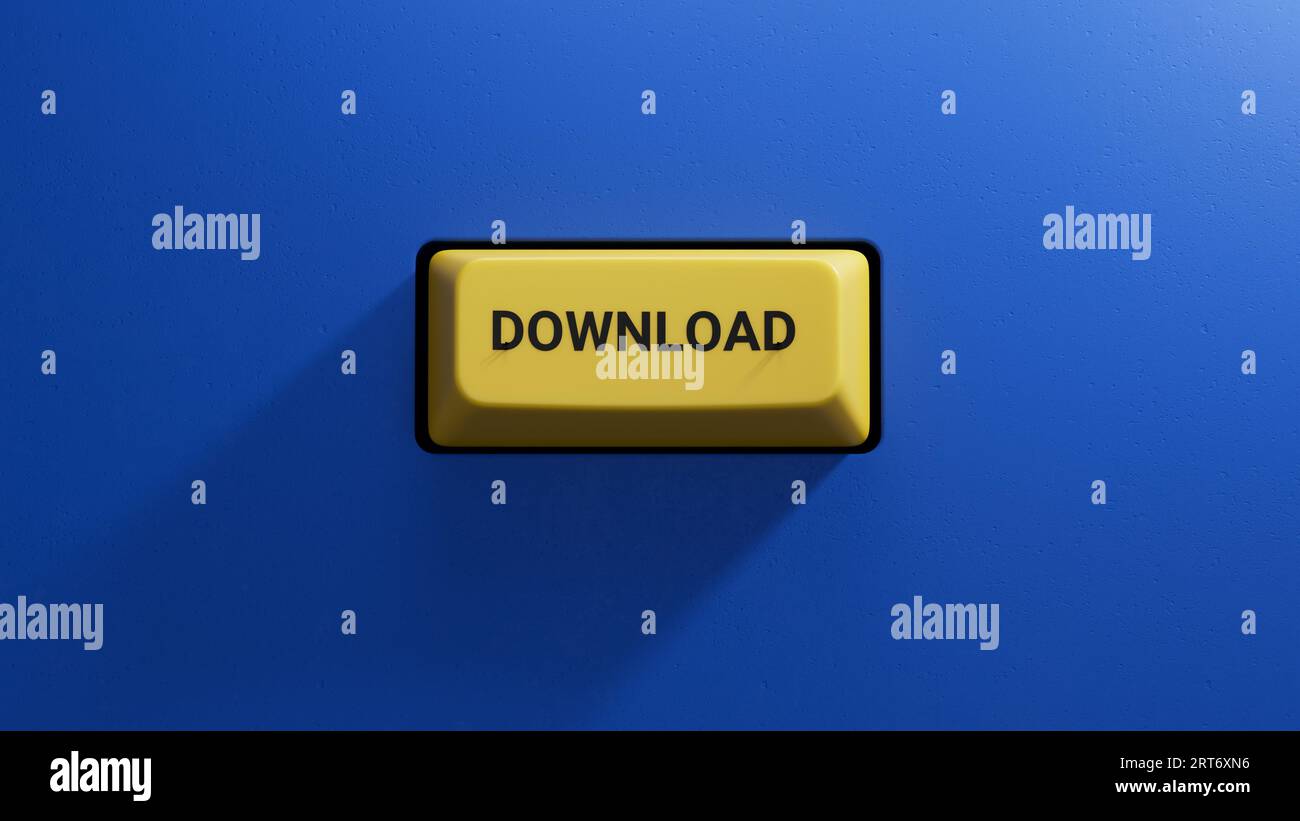 download.3D illustration of button of keyboard of a modern computer ...