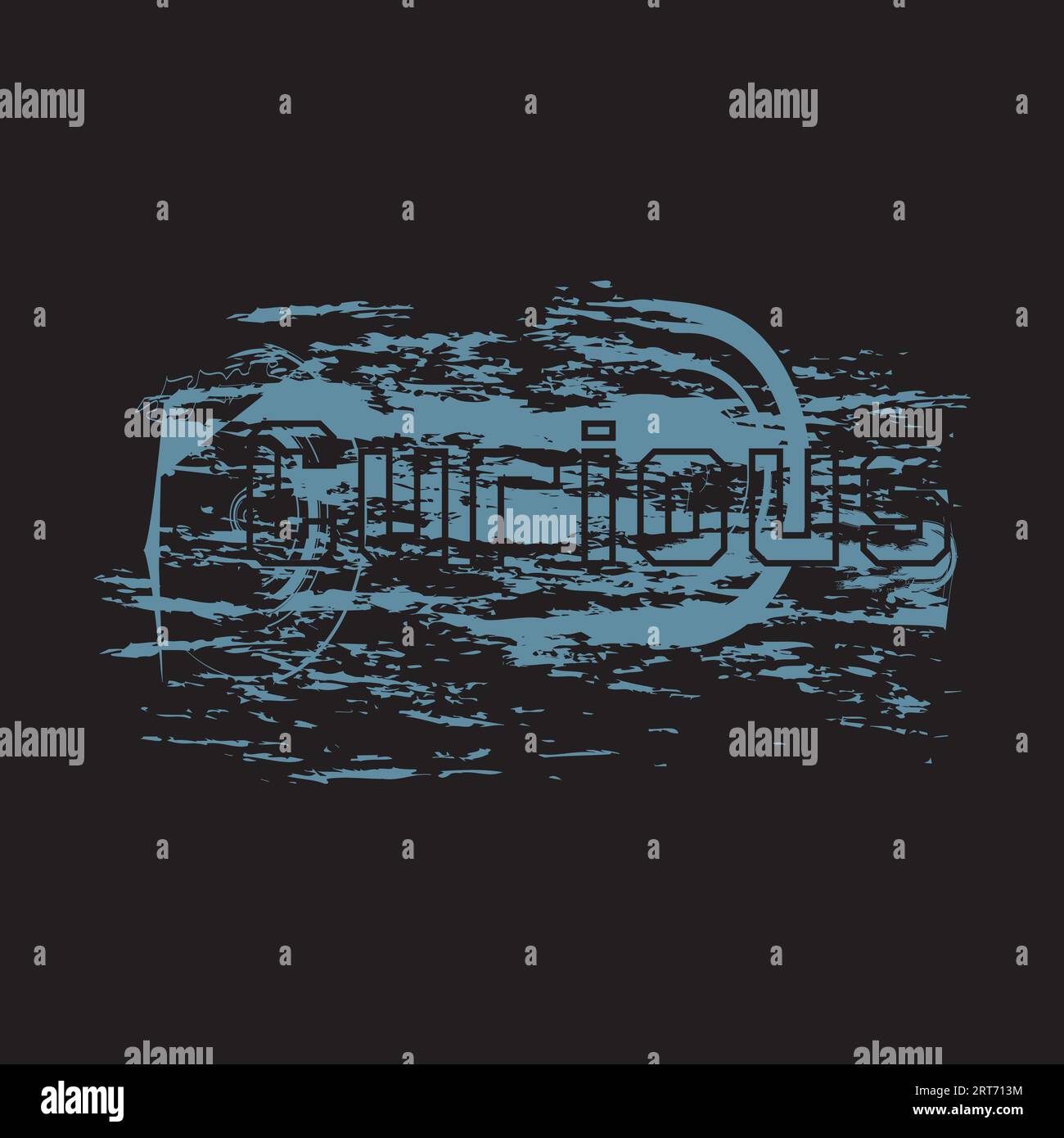 Curious lettering text effect typography dark t shirt design Stock ...