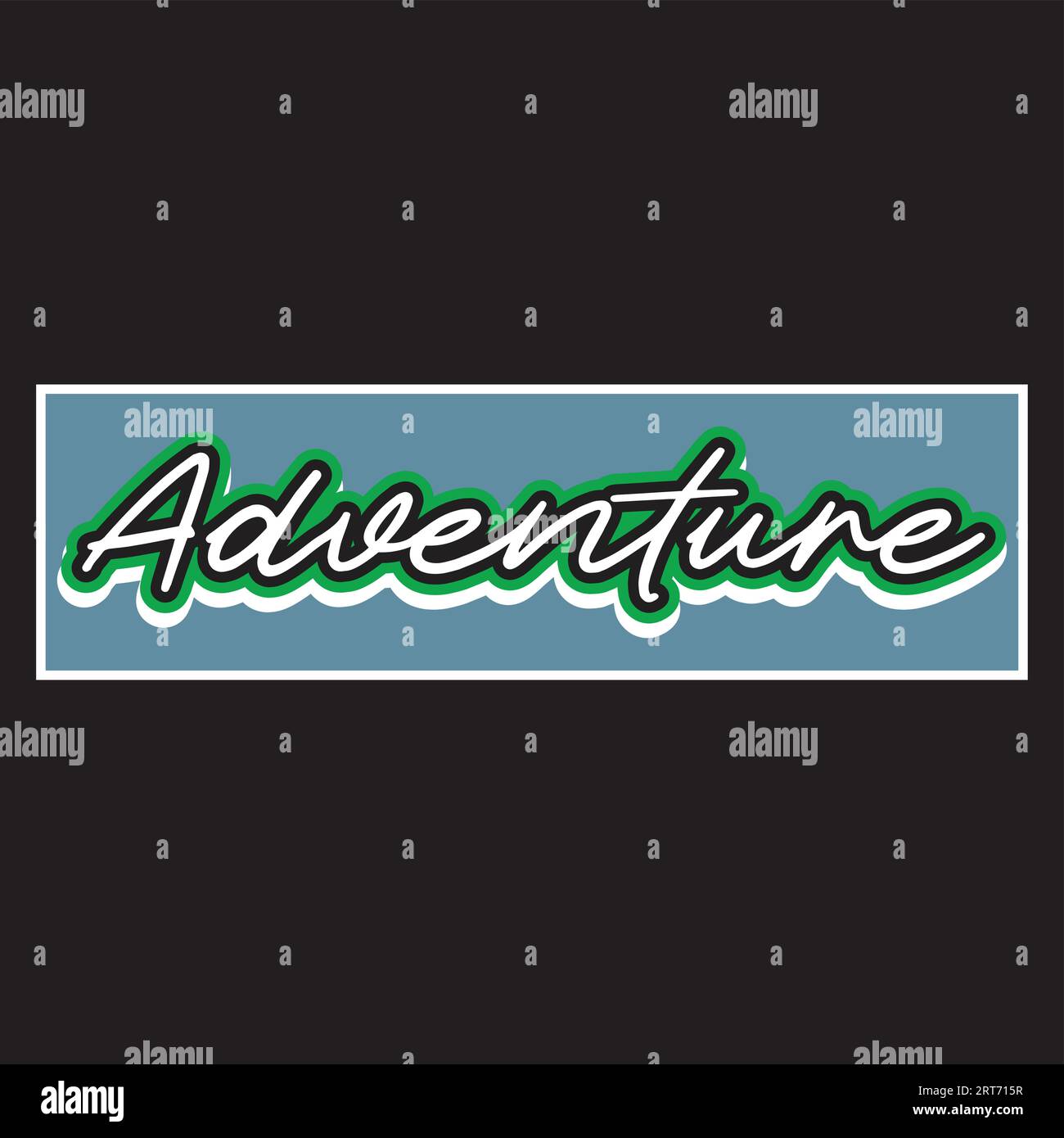 Adventure lettering text effect typography dark t shirt design Stock ...