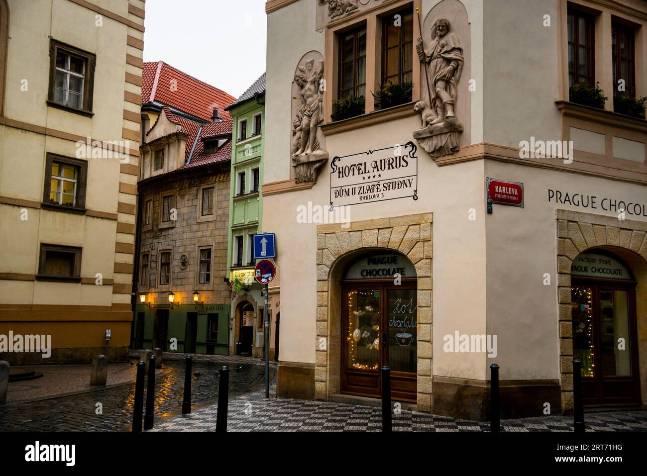 16th century medieval architecture in the heart of Prague, Czech ...