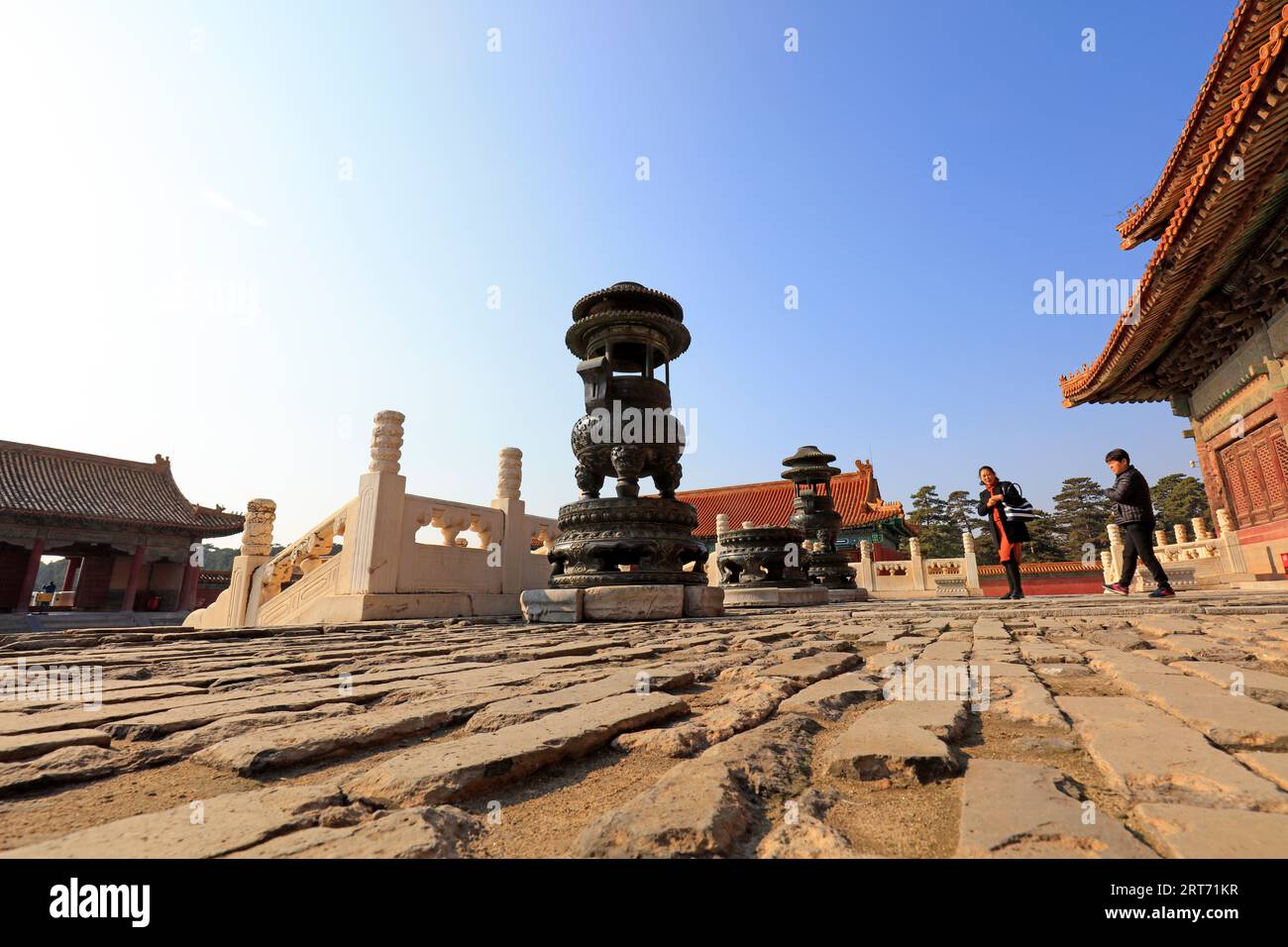 Architectural landscape of mausoleum in Qing Dynasty, Yi County, Hebei ...