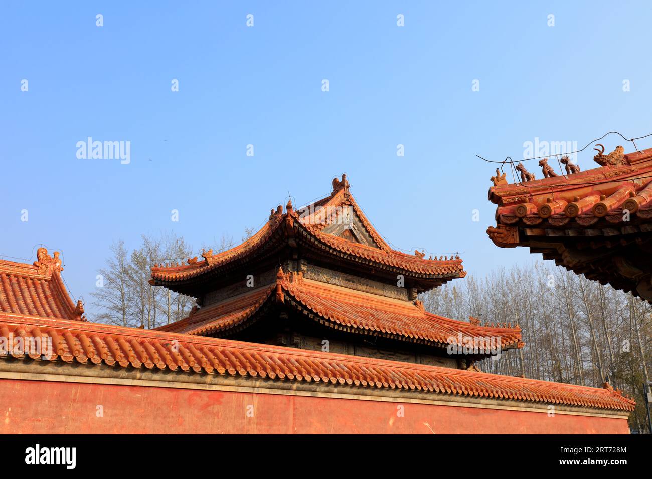 Ancient Chinese architectural landscape, Yi County, Hebei Province ...